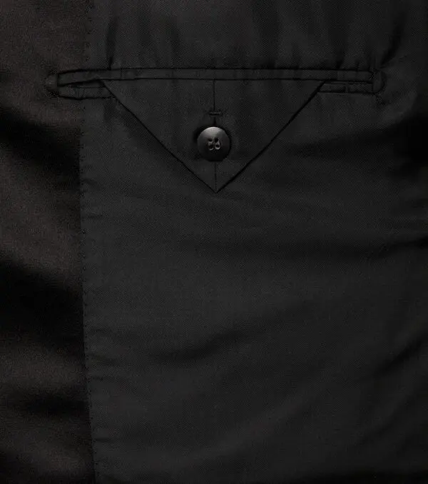 TOM FORD Shelton Satin-trimmed Wool-blend Tuxedo - Black