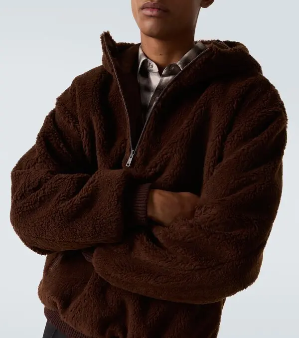 Prada Wool-blend Teddy Jacket