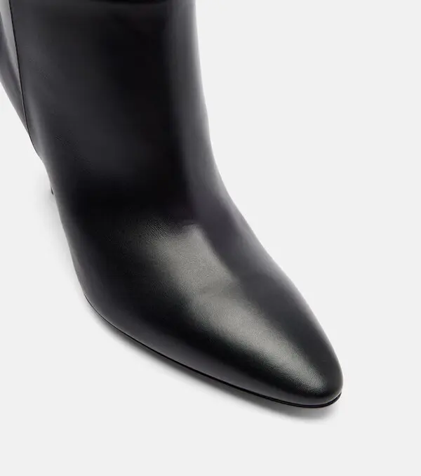 GIANVITO ROSSI Elise 85 Leather Mid-calf Boots