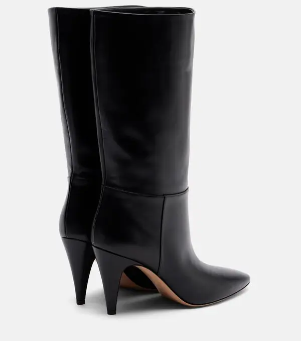 GIANVITO ROSSI Elise 85 Mid-calf Leather Boots