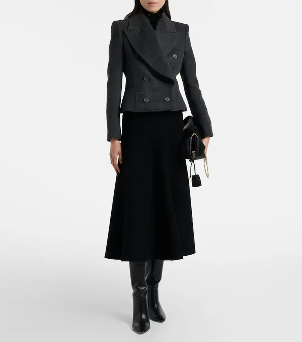 GIANVITO ROSSI Elise 85 Mid-calf Leather Boots