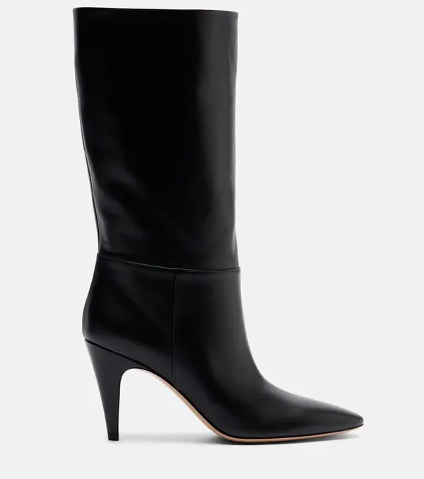 GIANVITO ROSSI Elise 85 Mid-calf Leather Boots