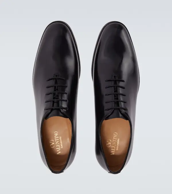 Valentino Garavani Vlogo Leather Derby Shoes