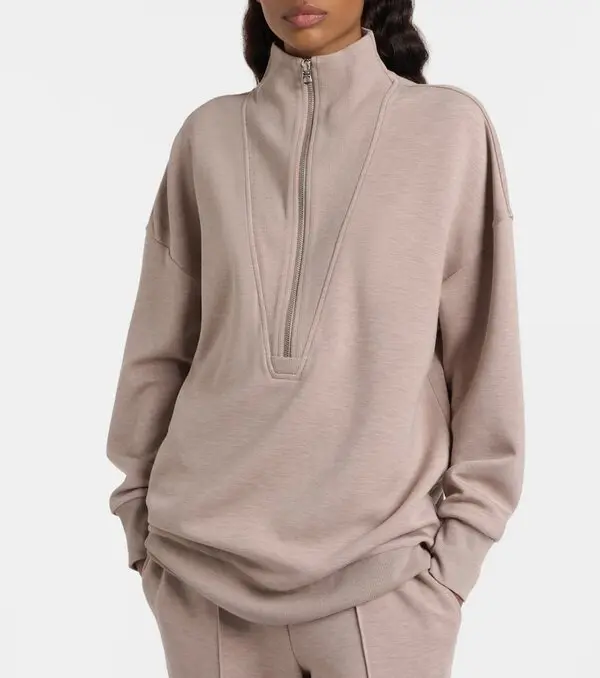 Varley Masie Jersey Half-zip Sweatshirt - Beige