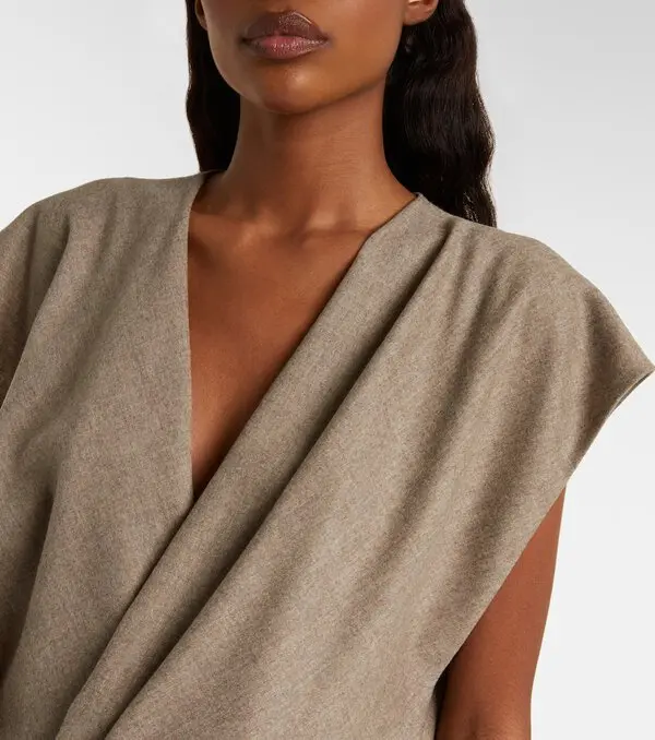 Khaite Mer Cotton Top - Beige
