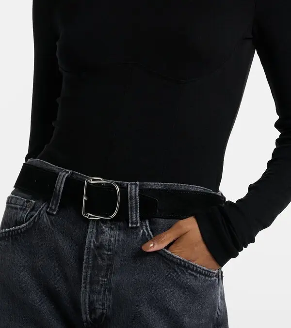 AGOLDE Wilma Jersey Turtleneck Bodysuit - Black