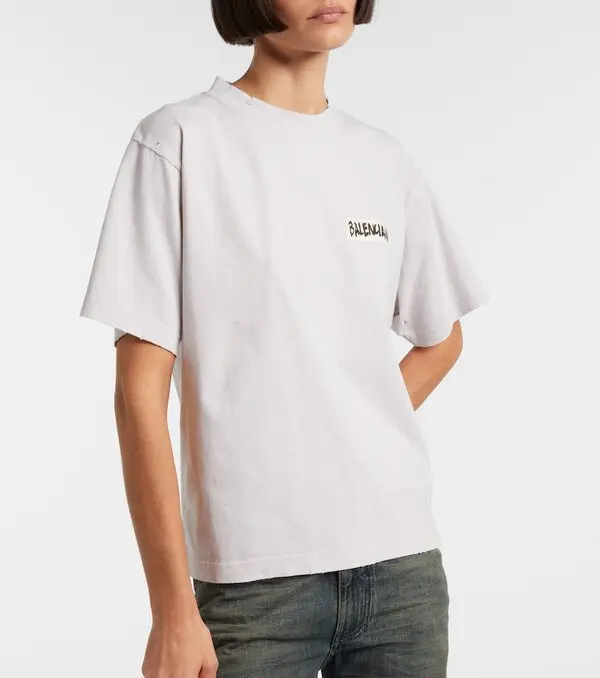 Balenciaga Logo Cotton T-shirt