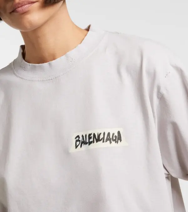 Balenciaga Logo Cotton T-shirt