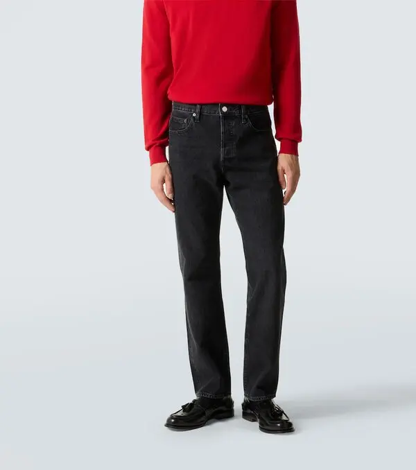 FRAME The Straight Mid-rise Jeans