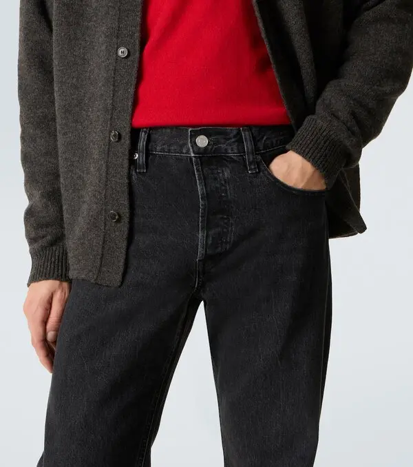 FRAME The Straight Mid-rise Jeans