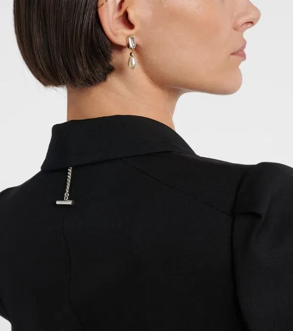Alexander McQueen Skull Embellished Drop Earrings - Silver