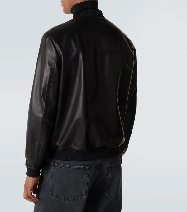 Prada Leather Bomber Jacket