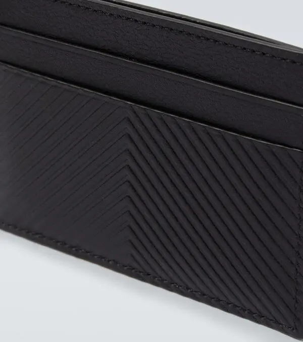 Loewe Logo Leather Card Holder - Black