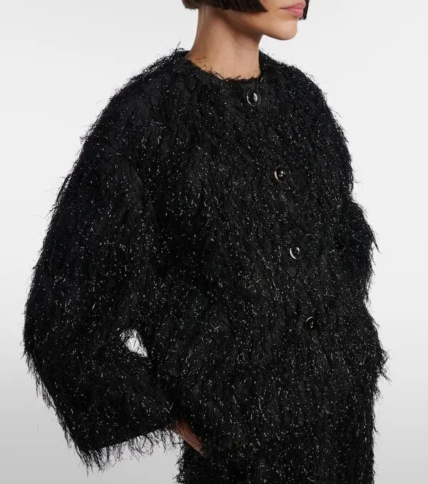 Erdem Lurex Fil Coupé Jacket