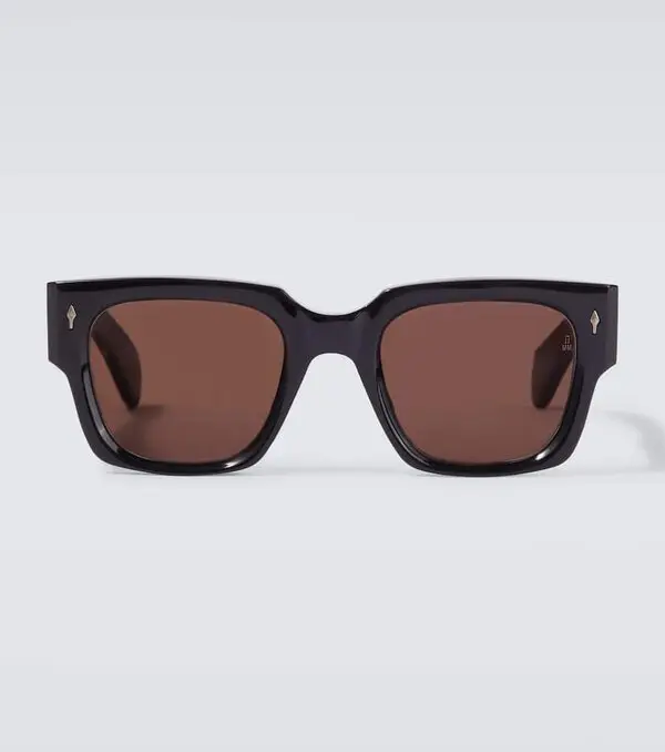 JACQUES MARIE MAGE Enzo Square Sunglasses - Brown