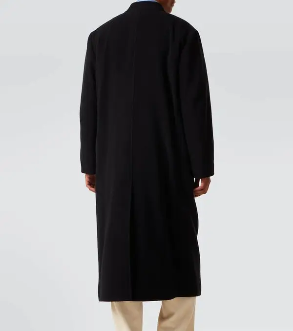 Auralee Double-breasted Wool Mosser Coat