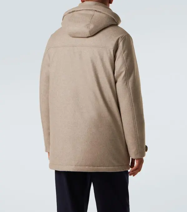 Zegna Wool Down Hooded Jacket