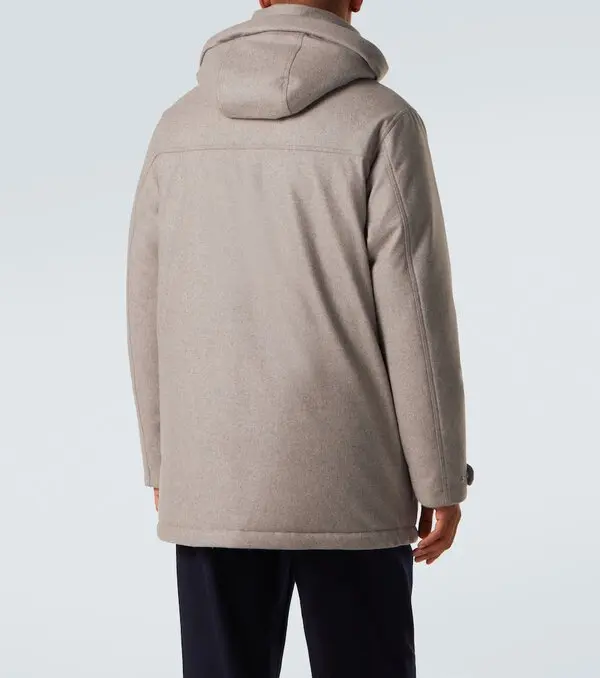 Zegna Wool Down Hooded Jacket