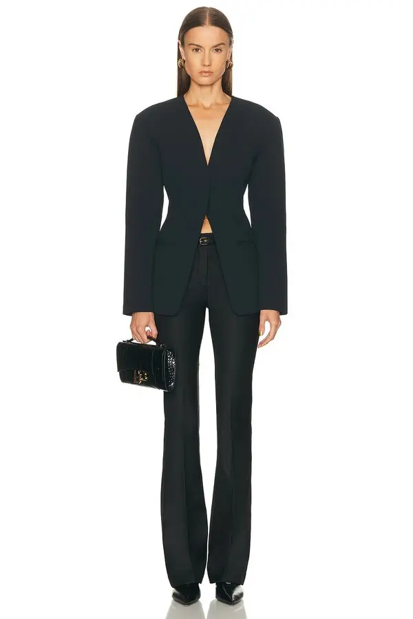 EAVES Polished Crepe Blazer