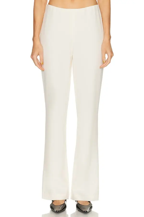 EAVES X Coco Auda Polished Crepe Pant - Ivory