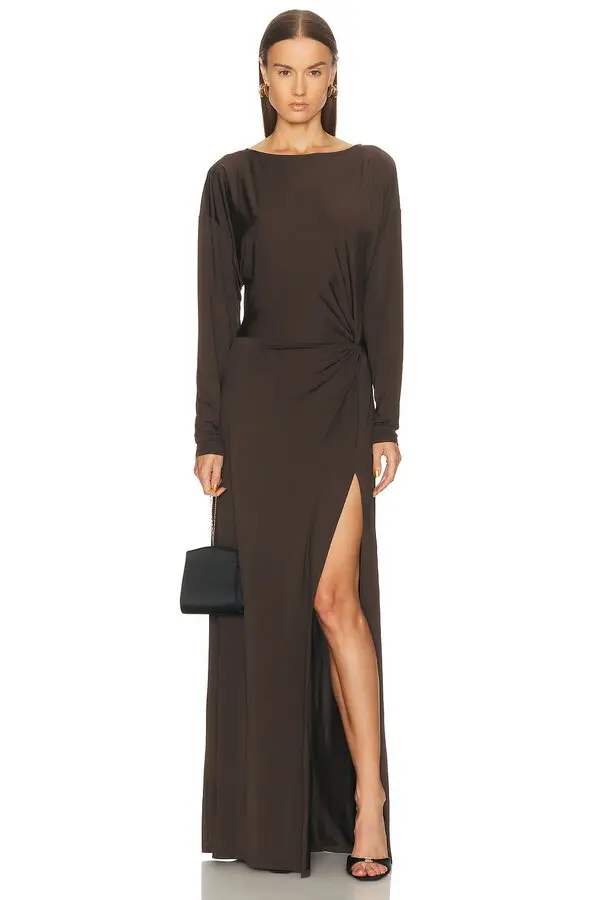 EAVES Ingrid Gown - Espresso