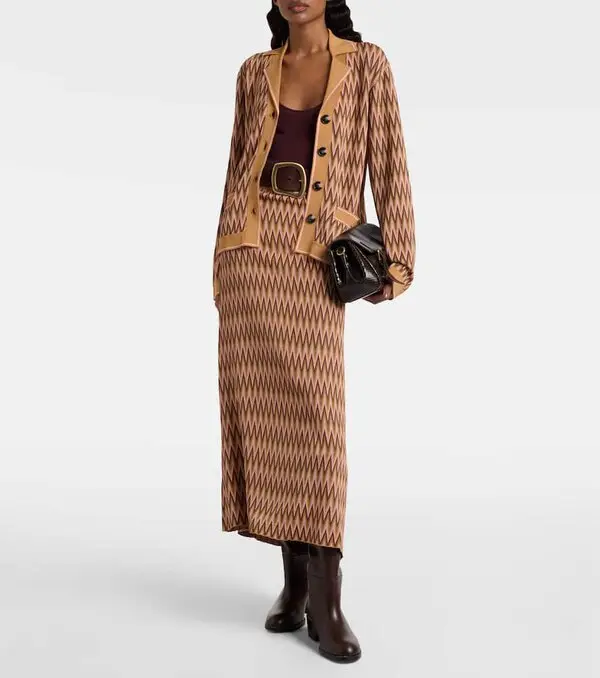Rixo Quinley Jacquard Cardigan