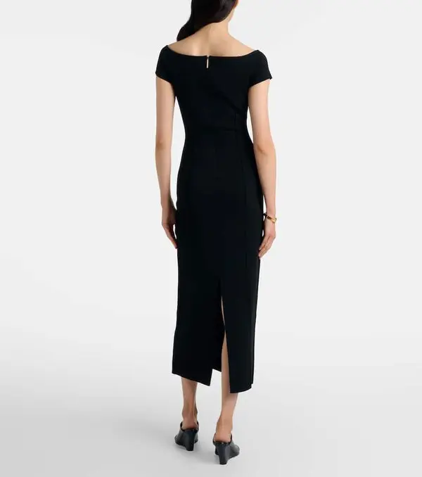 JOSEPH Foin Midi Dress - Black