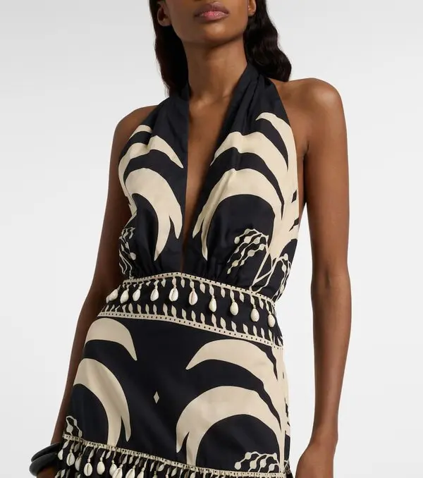Johanna Ortiz Printed Cotton Maxi Dress