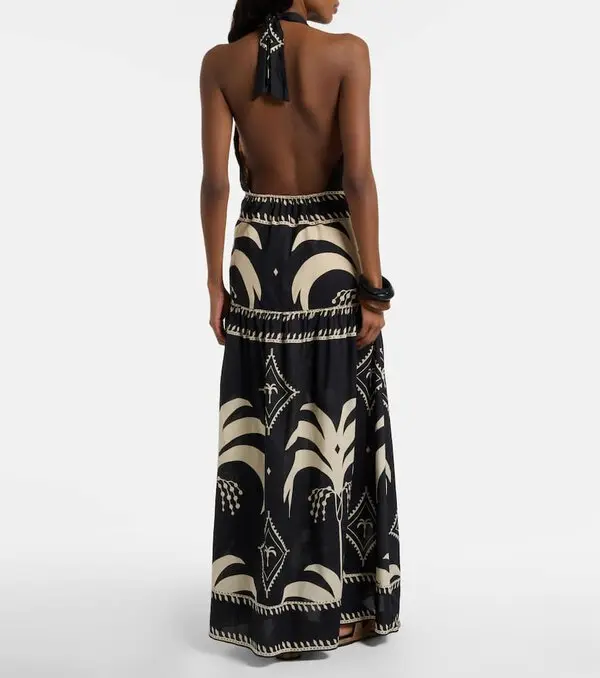 Johanna Ortiz Printed Cotton Maxi Dress