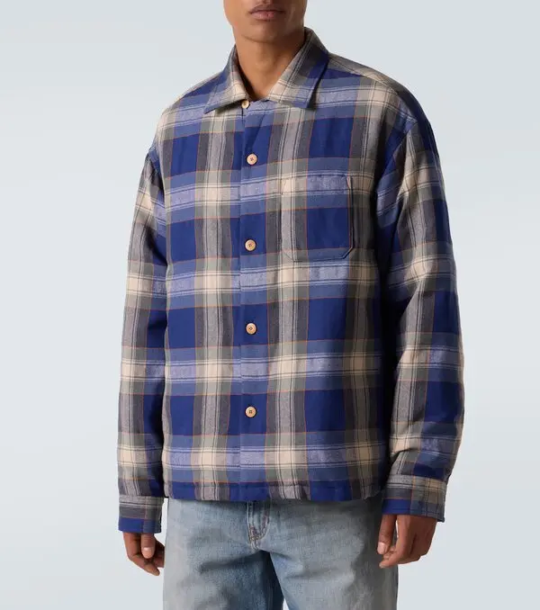 Visvim Wool And Linen Down Overshirt