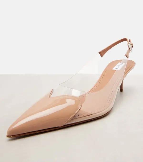 Alaïa Le Cour 55 Leather And Pu Slingback Pumps