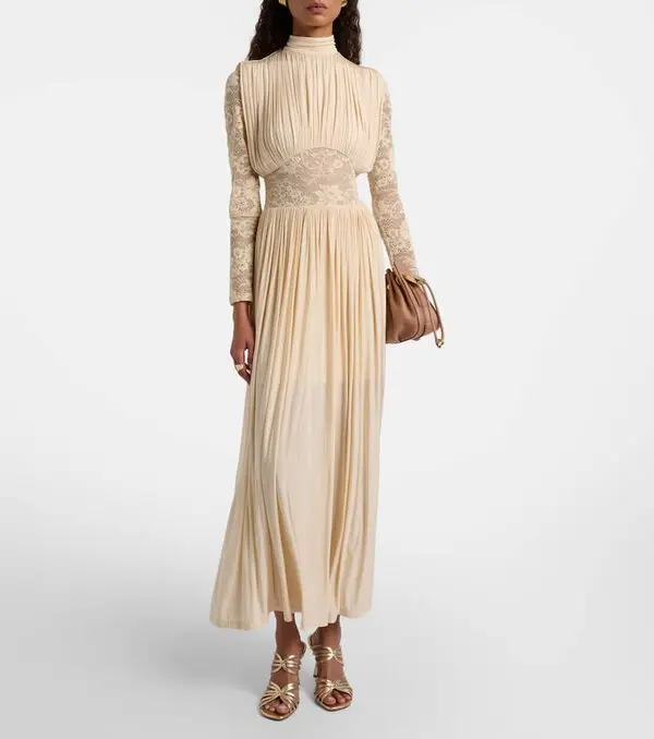 Zimmermann Rebellion Draped Lace Gown