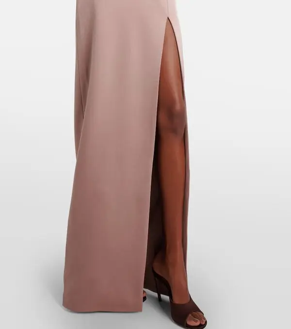Alex Perry Draped Satin Bustier Gown