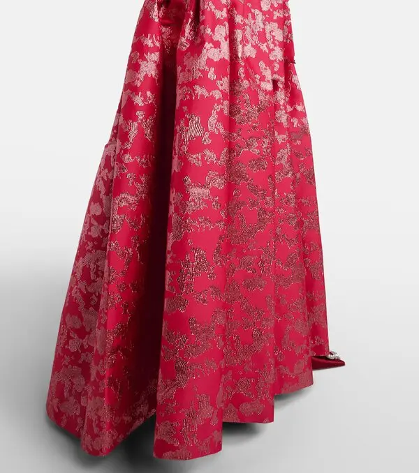Simkhai Julip Belted Jacquard Gown