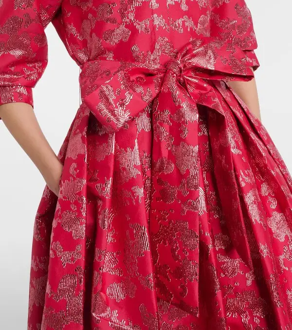 Simkhai Julip Belted Jacquard Gown