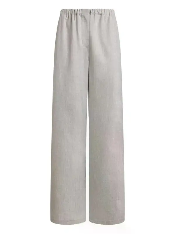 12 STOREEZ Drawstring-hem Wide-leg Trousers