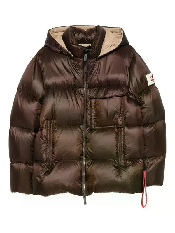 AFTER/LABEL Katalla Chest-pocket Hooded Jacket - Brown