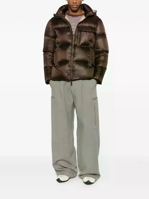 AFTER/LABEL Katalla Chest-pocket Hooded Jacket - Brown