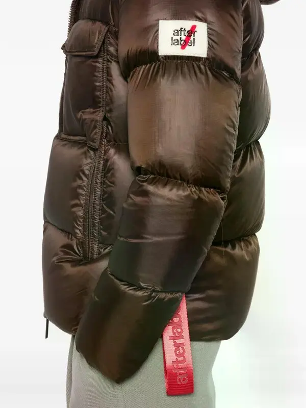 AFTER/LABEL Katalla Chest-pocket Hooded Jacket - Brown