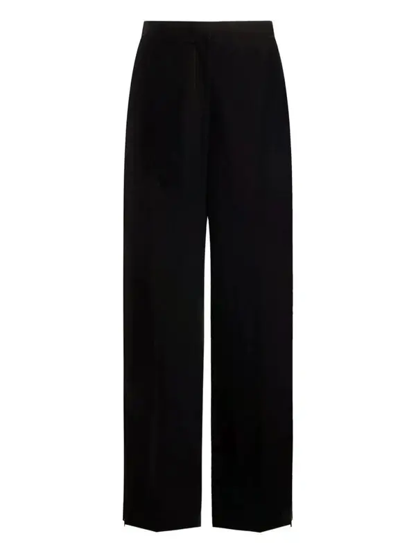 12 STOREEZ Velvet Straight-leg Trousers