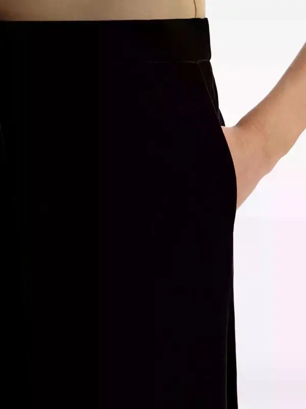 12 STOREEZ Velvet Straight-leg Trousers