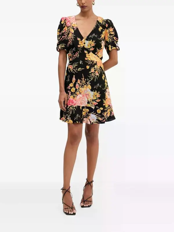 NEVER FULLY DRESSED A-line Floral Mini Dress