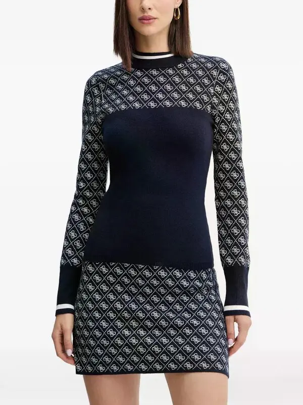 Guess Patterned Long-sleeve Sweater