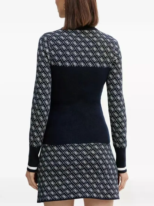 Guess Patterned Long-sleeve Sweater