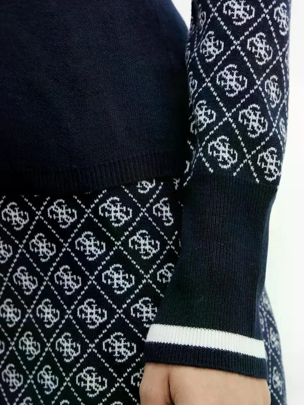 Guess Patterned Long-sleeve Sweater