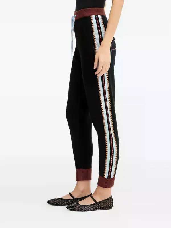 NEVER FULLY DRESSED Drawstring Palm Tree Track Pants