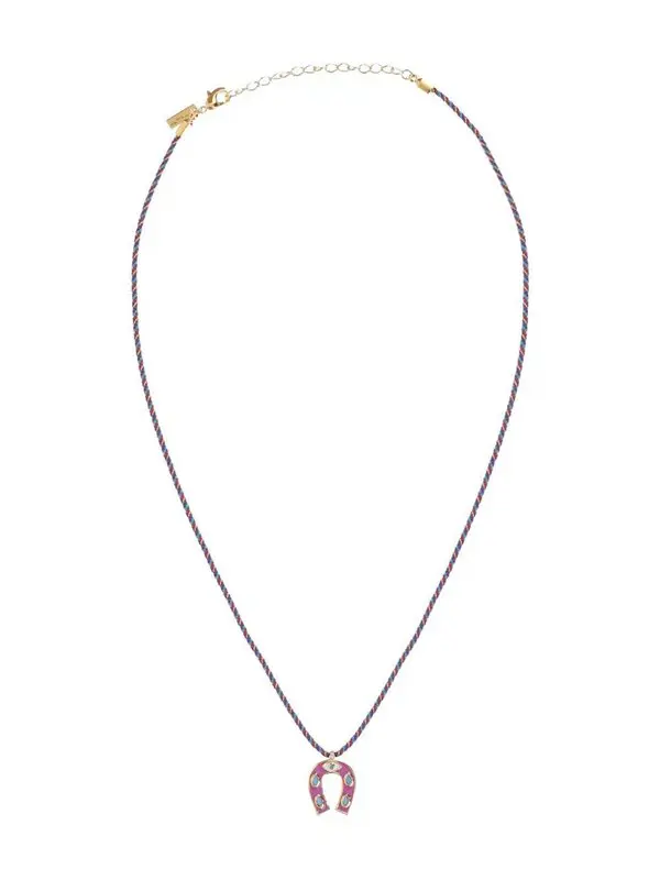 MYA BAY Horseshoe Pendant Necklace - Pink