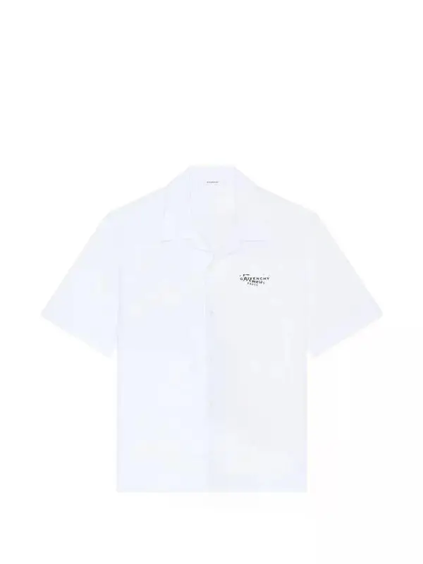 Givenchy Shirt In Poplin With Stamp Print
