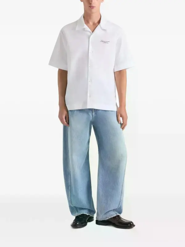 Givenchy Shirt In Poplin With Stamp Print