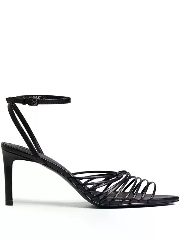 12 STOREEZ 80mm Strappy Leather Sandals
